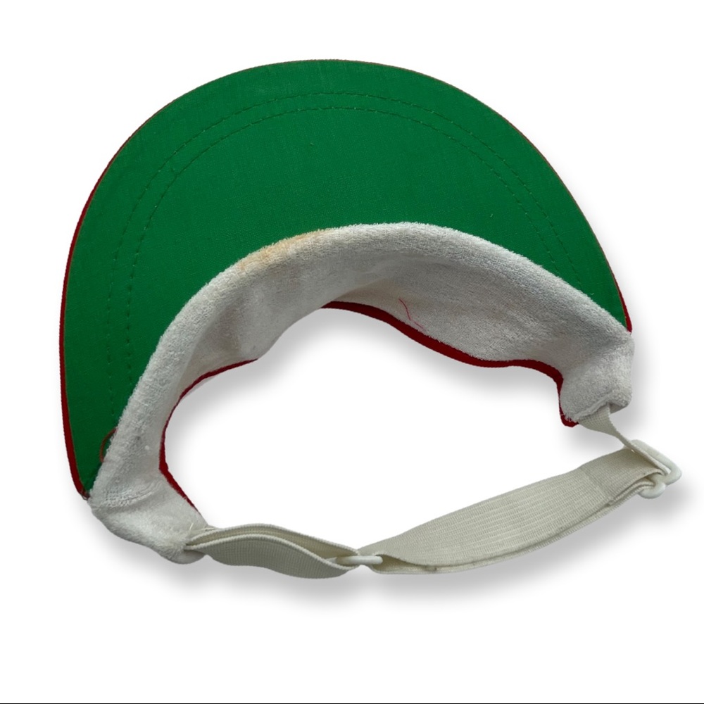 Rare Vintage Hawaii Elastic Visor Hat Rainbow Trucker - Gem